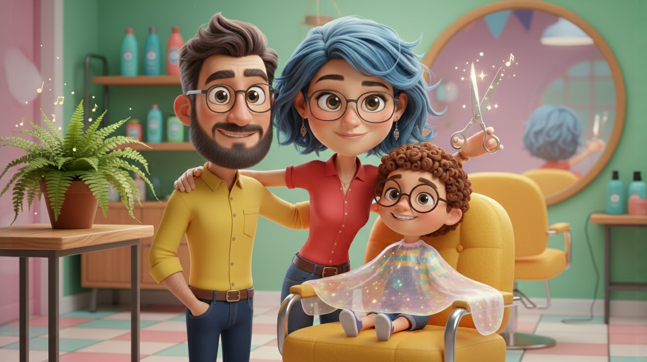 Haircuts Rewrite Family Personalities | Let's Laugh! | Little Thinkers!